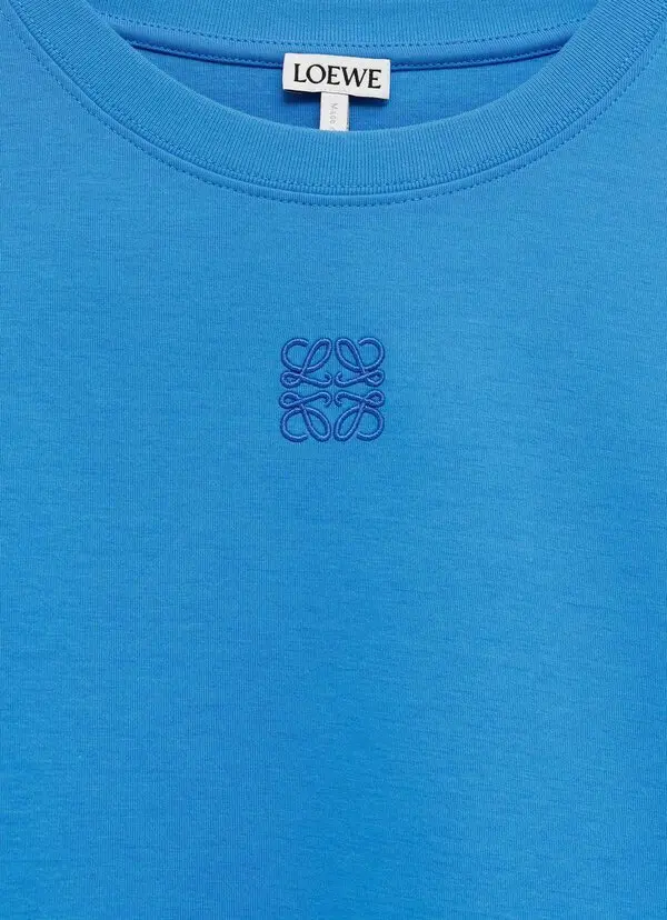 Loewe Asymmetrical T-shirt With Anagram Logo - Blue