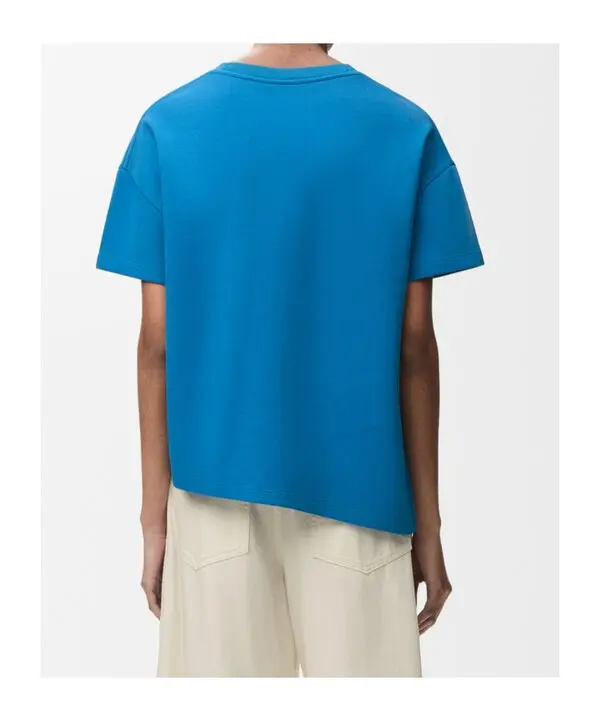 Loewe Asymmetrical T-shirt With Anagram Logo - Blue