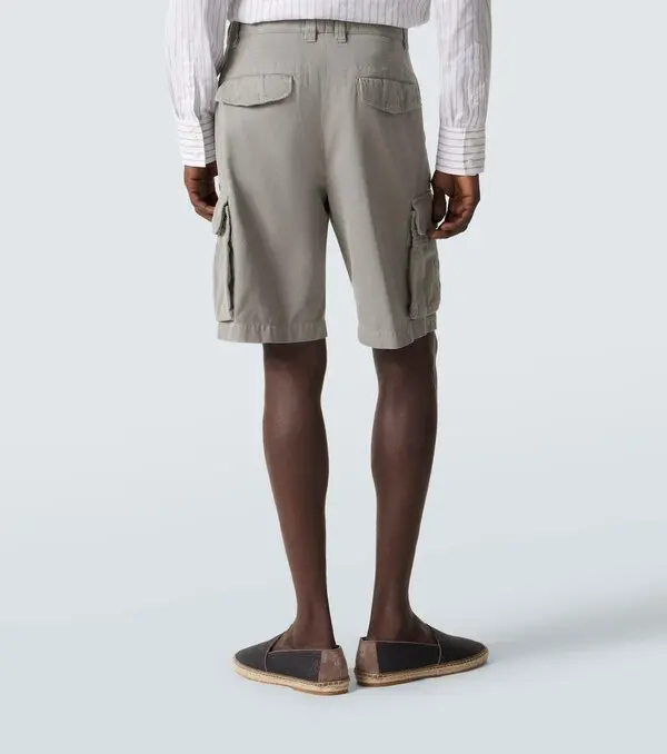 Brunello Cucinelli Cotton Cargo Shorts
