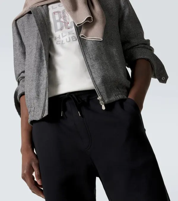 Brunello Cucinelli Cotton-blend Jersey Sweatpants