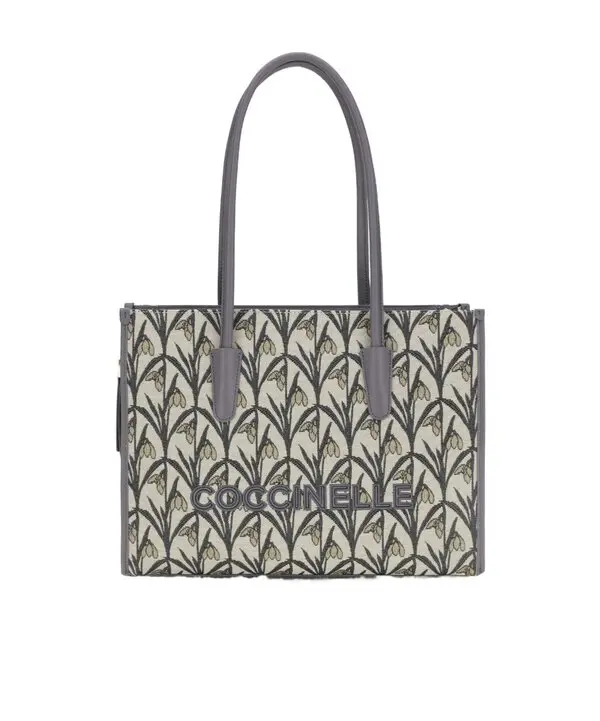 COCCINELLE Printed Shoulder Bag - Gray