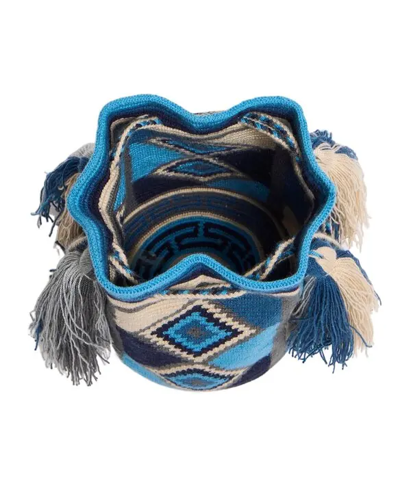 J.W.ANDERSON La Mochia Wayuu Pouch In Blue Multi