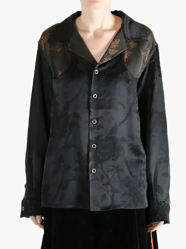 COMMUNS Floral-jacquard Shirt