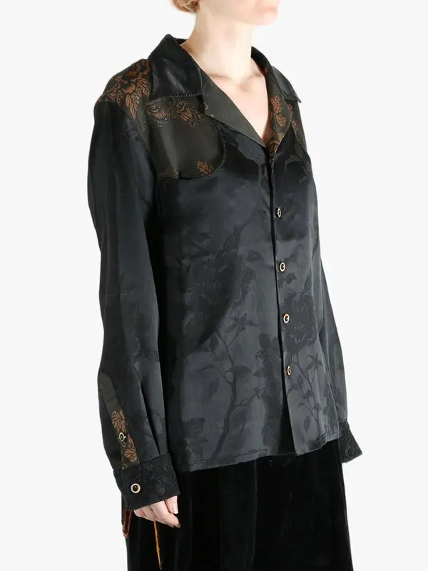 COMMUNS Floral-jacquard Shirt