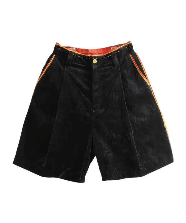 COMMUNS Velour Wide-leg Shorts