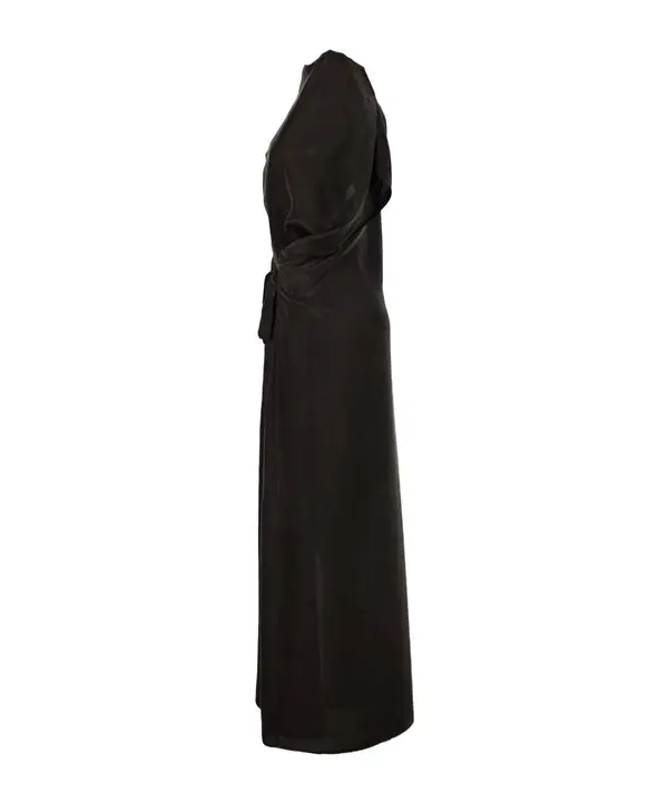 P.a.r.o.s.h Cowl-neck Midi Dress