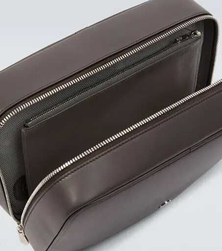 Brunello Cucinelli Leather Toiletry Bag