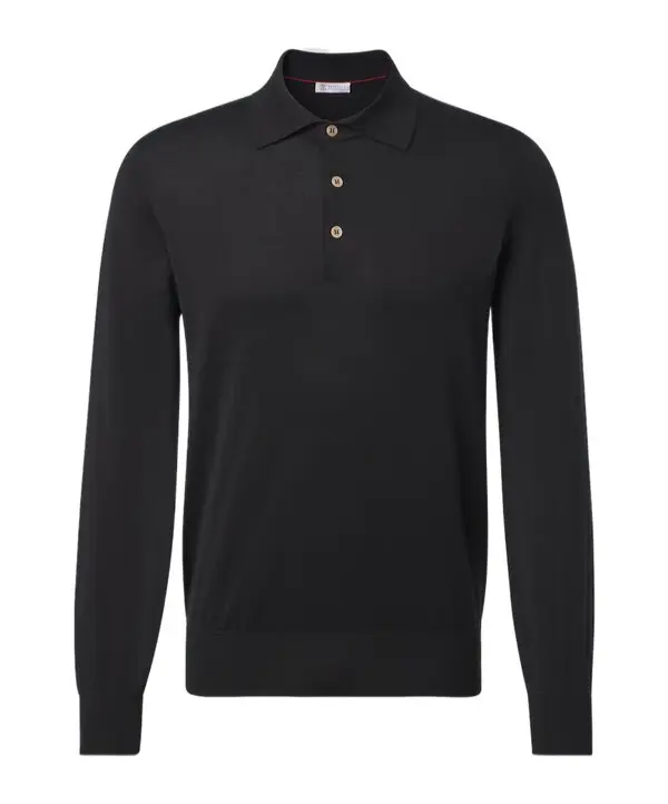 Brunello Cucinelli Cotton Polo Sweater