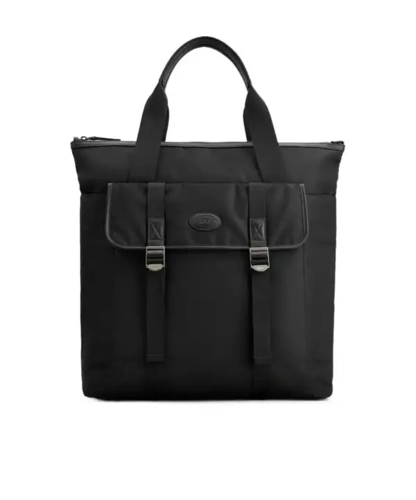 TOD'S Two-handle Buckle Backpack - Black
