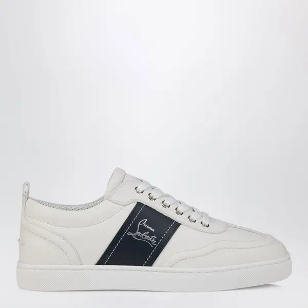 CHRISTIAN LOUBOUTIN Calf Leather Low Top Sneakers - White