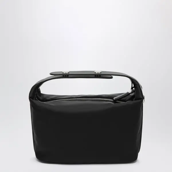 Prada Re-nylon Cherie Mini Bag With Leather Trim - Black
