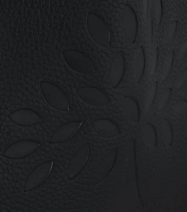 Mulberry Leather Tree Tote Bag