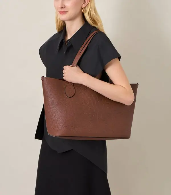 Mulberry Leather Tree Tote Bag