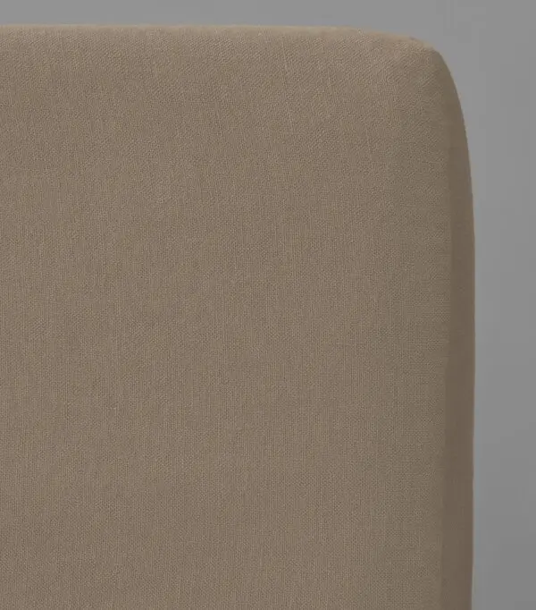 SOCIETY LIMONTA Linen Rem King Fitted Sheet - Brown