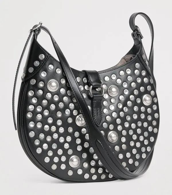 Polo Ralph Lauren Leather Studded Shoulder Bag