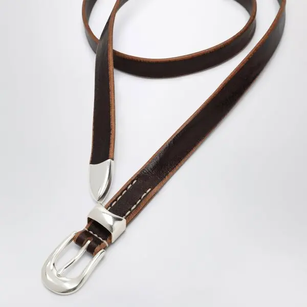 Our Legacy Olega Belt In Calfskin Leather - Brown