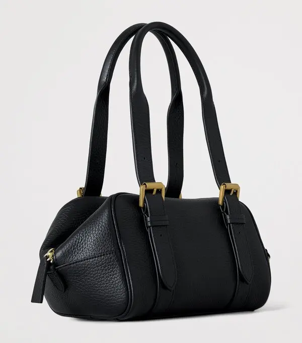 Mulberry Small Leather Boston Shoulder Bag - Black