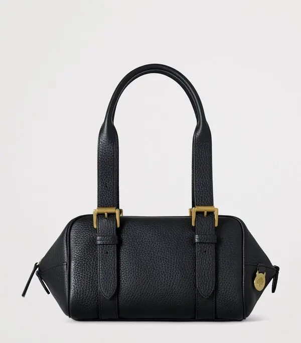 Mulberry Small Leather Boston Shoulder Bag - Black
