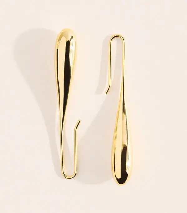 Lié Studio 18k Plated Evelyn Sculptural Drop Earrings