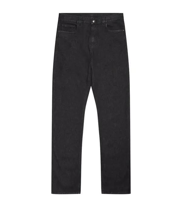 Canali Stretch Cotton-cashmere Straight Jeans