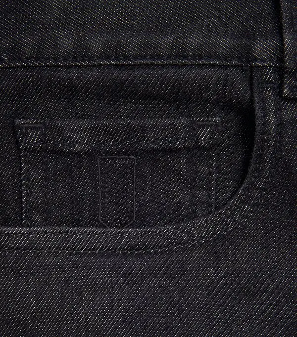 Canali Stretch Cotton-cashmere Straight Jeans