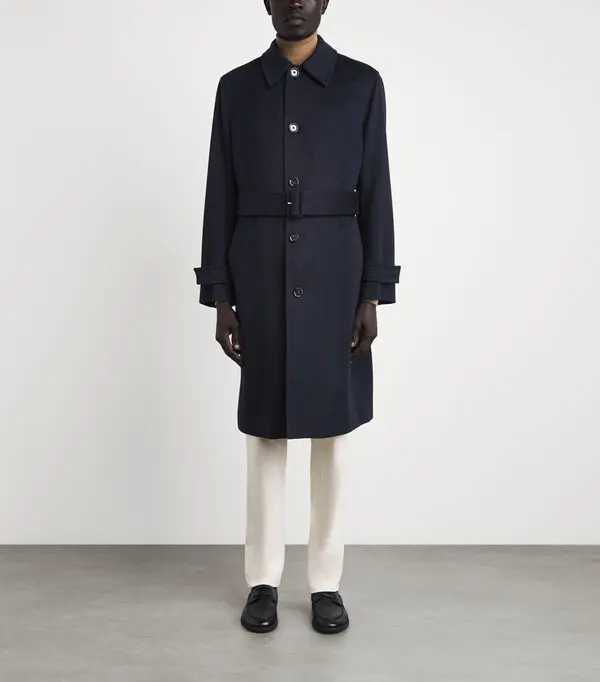 LARDINI Cashmere Belted Overcoat
