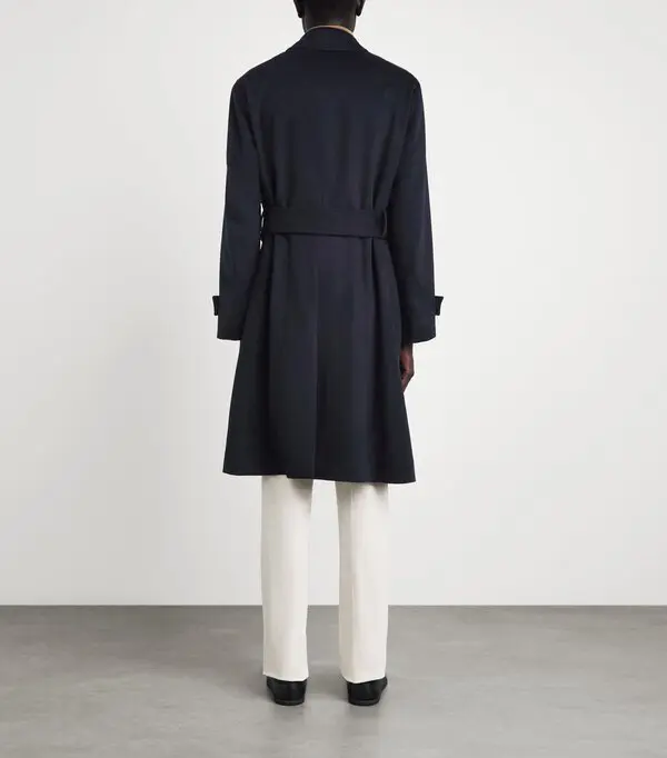 LARDINI Cashmere Belted Overcoat