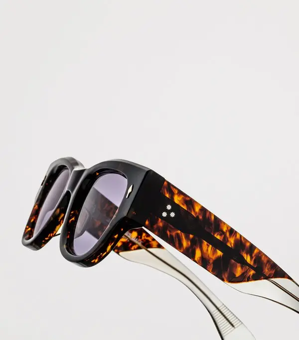 JACQUES MARIE MAGE Tortoiseshell Chelsea Panto Sunglasses