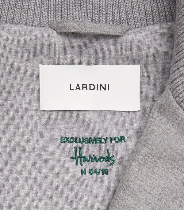 LARDINI Zip-up Stretch-virgin Wool Jacket