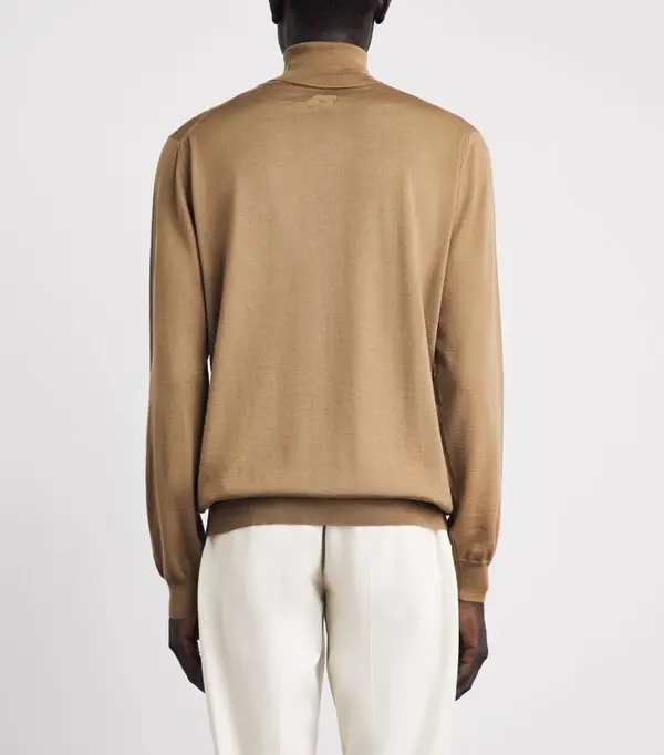 LARDINI Virgin Wool Rollneck Sweater
