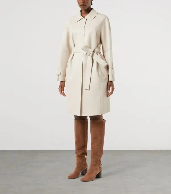 Marina Rinaldi Leather Trench Coat