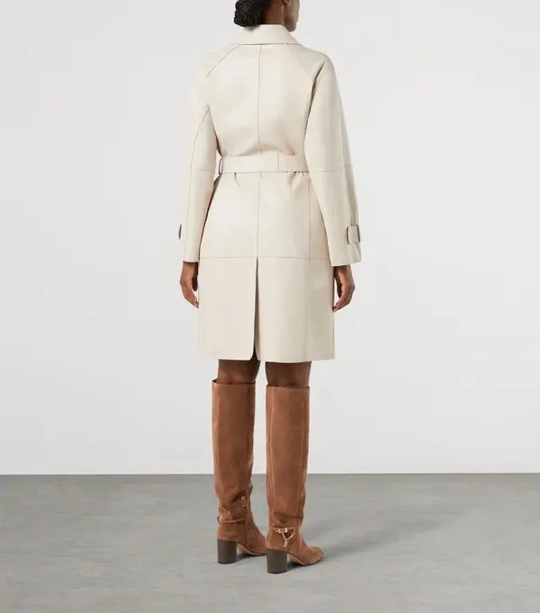 Marina Rinaldi Leather Trench Coat