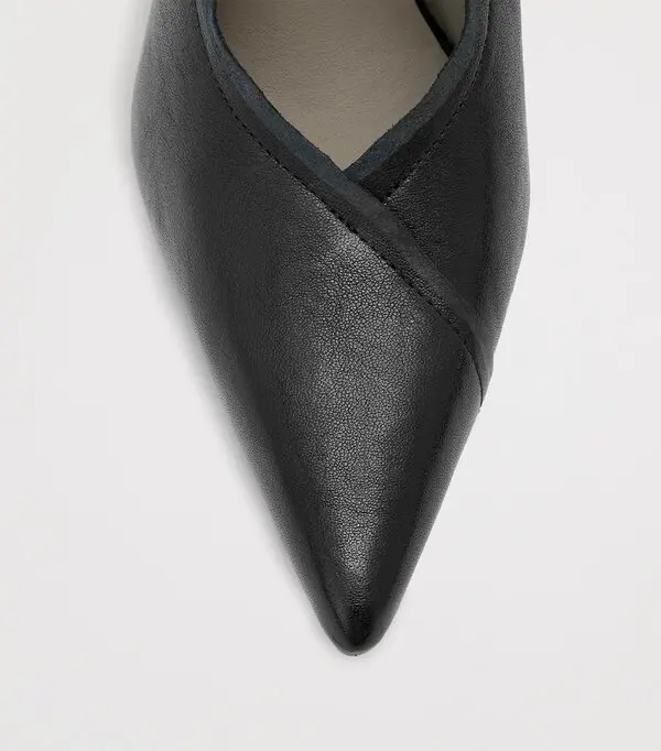 ALLSAINTS Vera Leather Pointed Toe Stiletto Pumps