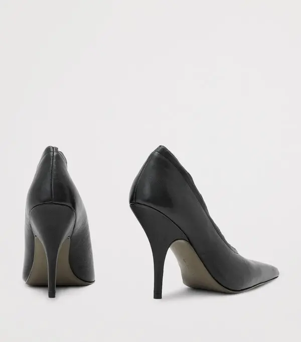 ALLSAINTS Vera Leather Pointed Toe Stiletto Pumps