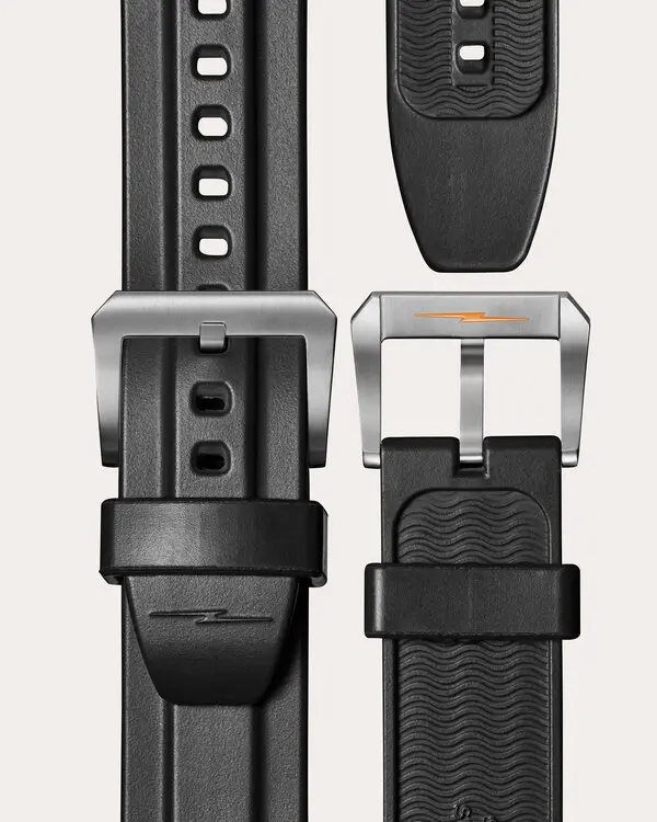 Shinola Blizzard Runwell 48mm Chronograph Watch Rubber