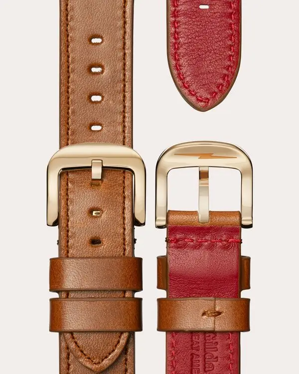 Shinola Jasper Runwell Gilda 39mm Leather-strap Watch