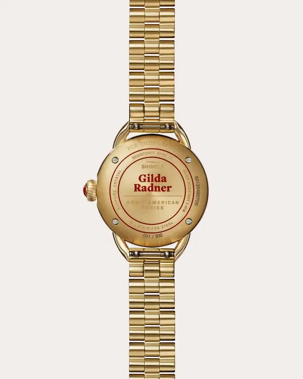Shinola Diamond & Jasper Gilda Runabout 25mm Watch