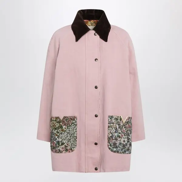 Valentino Garavani Denim Caban Jacket - Pink