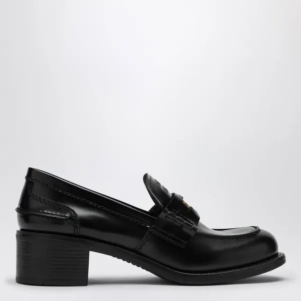 Miu Miu Penny Loafer In Brushed Leather