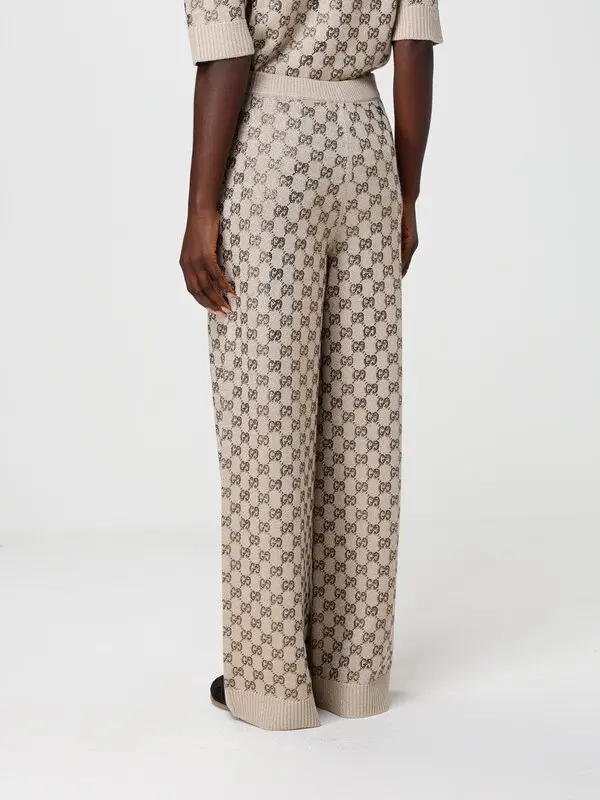 Gucci Monogram Knit Wide-leg Pants