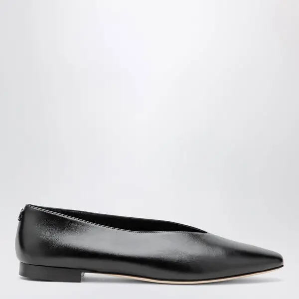 JIMMY CHOO Margot Ballet Flats In Leather - Black