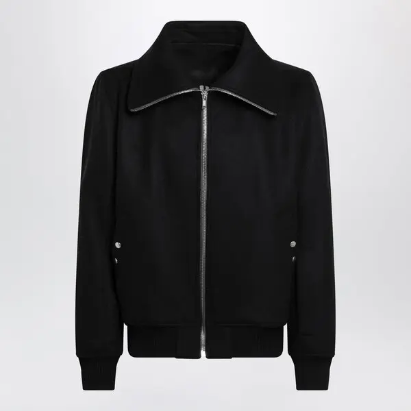 Rick Owens Virgin Wool High-neck Bomber Coat