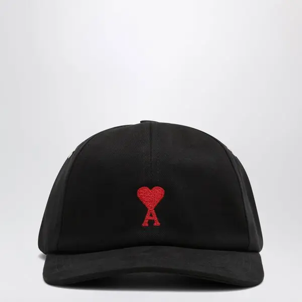 AMI Paris Baseball Cap With Embroidered Logo - Black