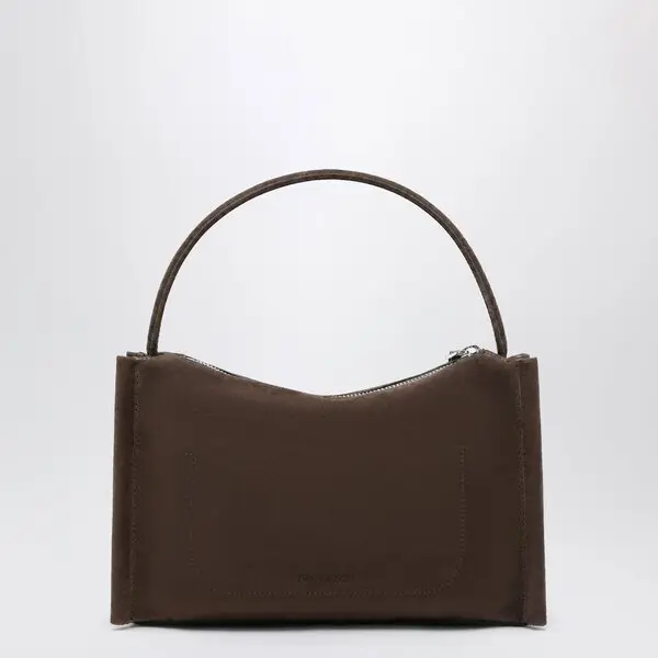 JW Anderson Loafer Bag In Suede And Calf Leather - Brown