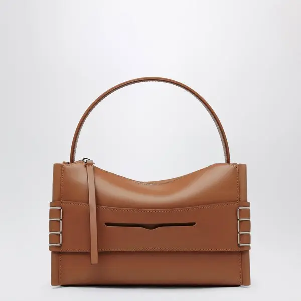 JW Anderson Calf Leather Loafer Bag - Brown