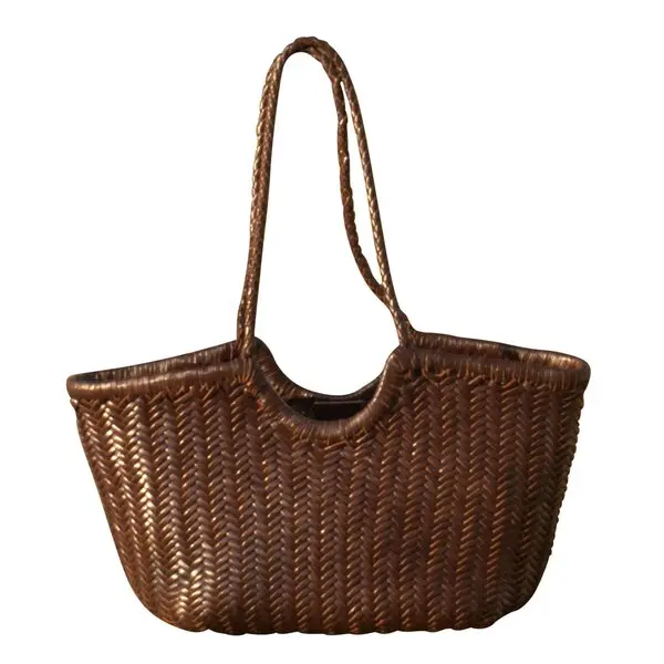 RIMINI Woven Leather Handbag In Zigzag Pattern 'vittoria