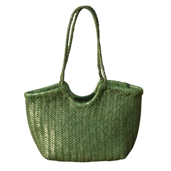 RIMINI Woven Leather Handbag In Zigzag Pattern 'vittoria