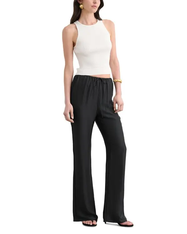 TOCCIN Nela Flared Pull On Pants - Jet