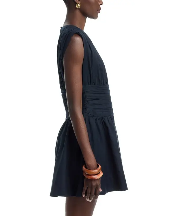 TOCCIN Eloise Ruched Mini Dress