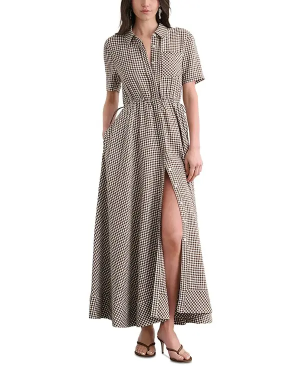 TOCCIN Maggie Linen Shirt Dress